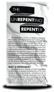 The Unrepenting Repenter Tract - CCW - Christian Communicators Worldwide